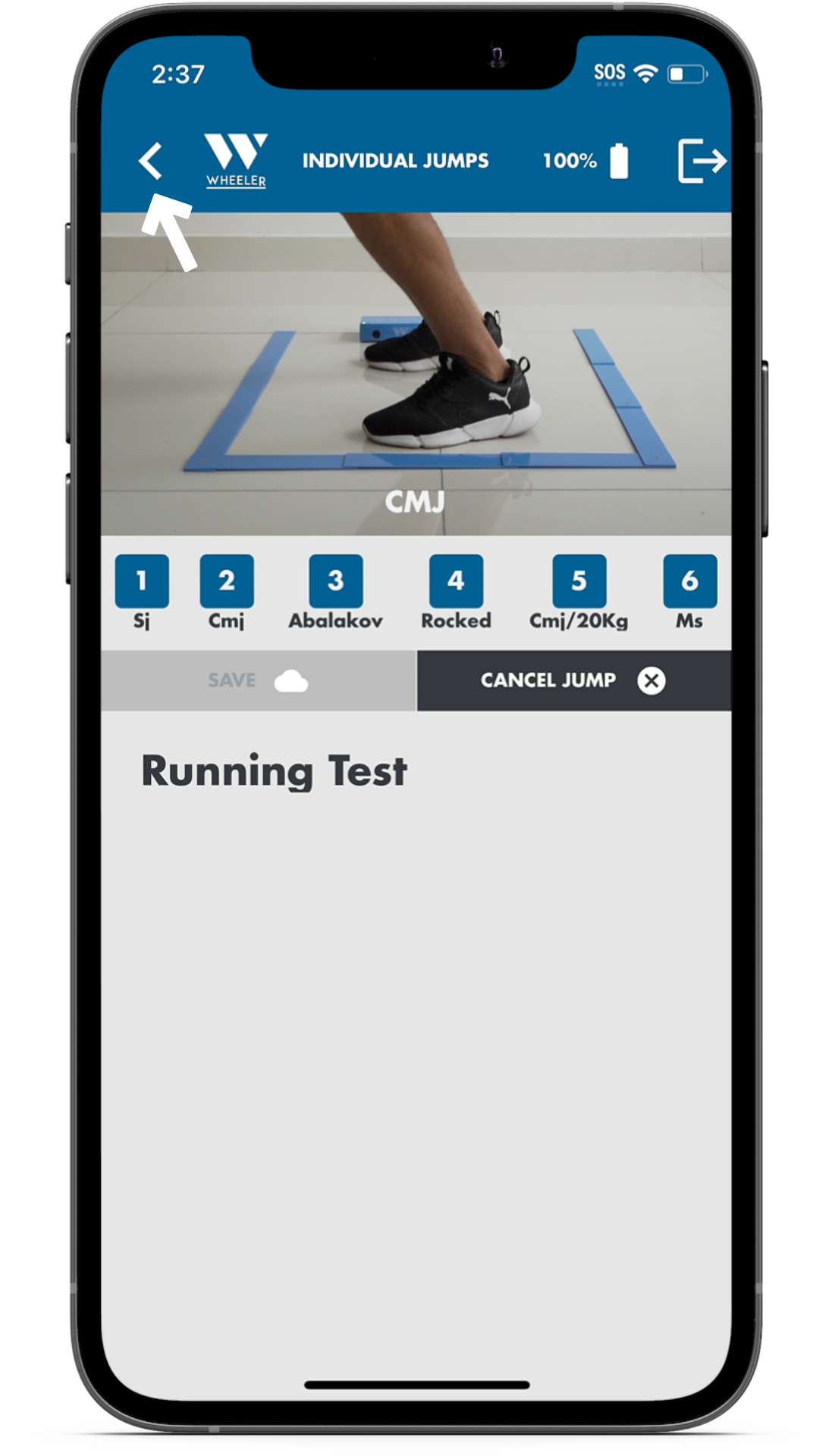 Test execution- WheelerJump - Wheeler Sports Tech